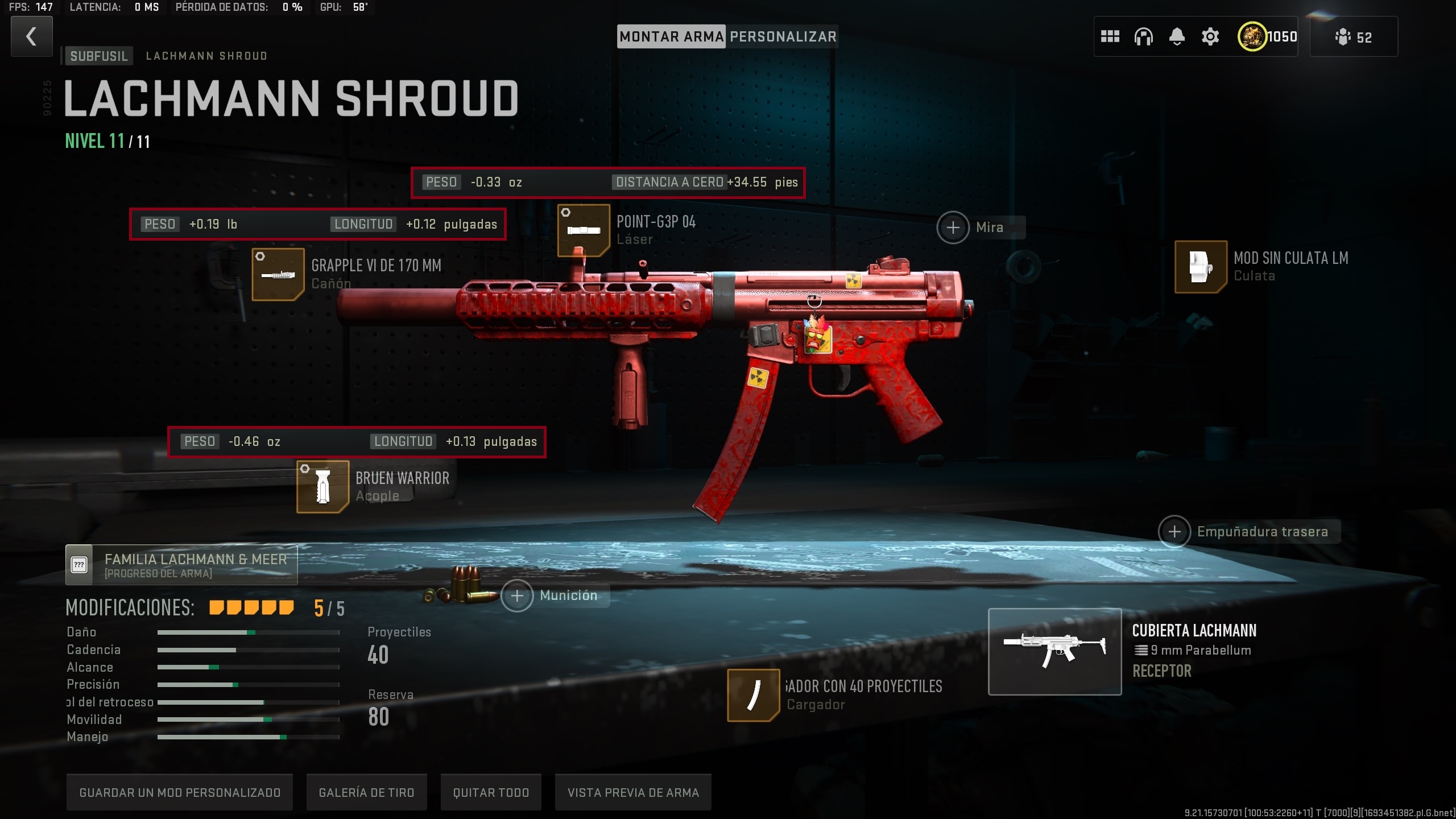 LACHMANN SHROUD de Cadera (MP5) mejor clase para Warzone 3